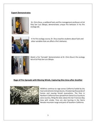 California wildfire | PDF | Disasters