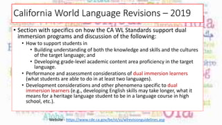 California World Language Standards Update | PPT