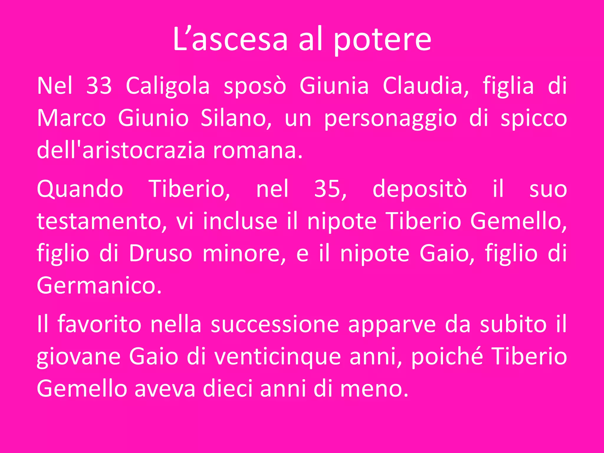 Caligola | PPT