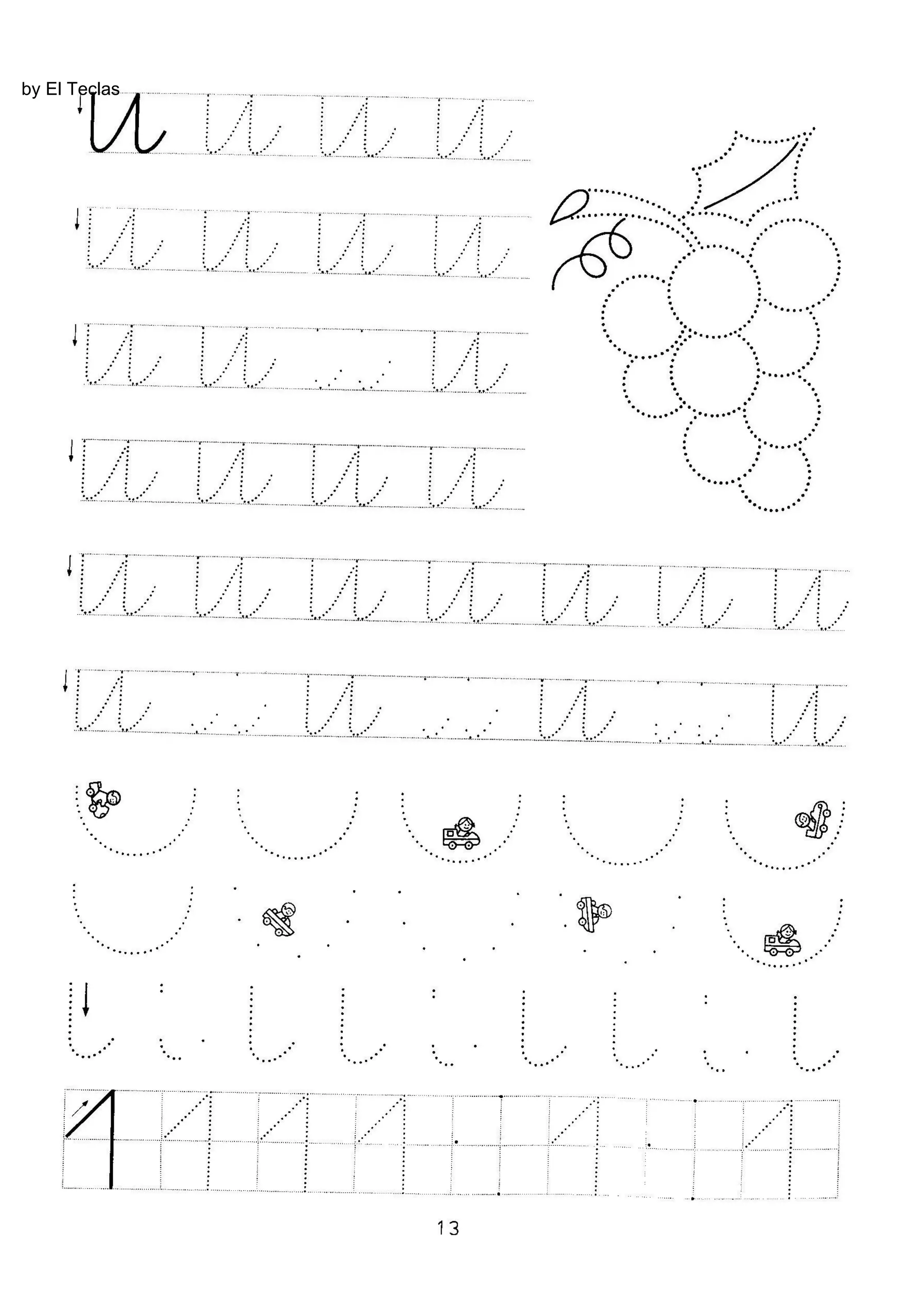 Caligrafía rubio escritura 01 (educación infantil) | PDF