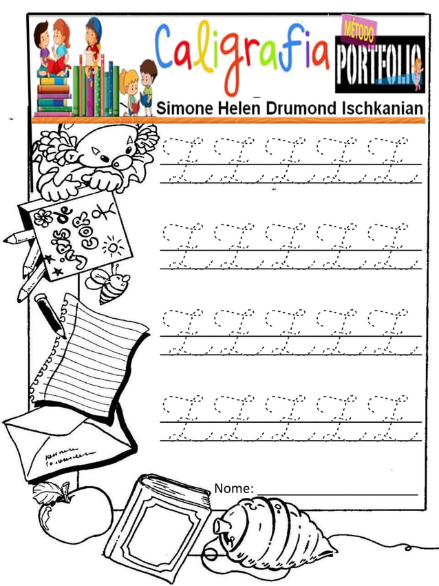 Caligrafia 1 alfabeto | PDF