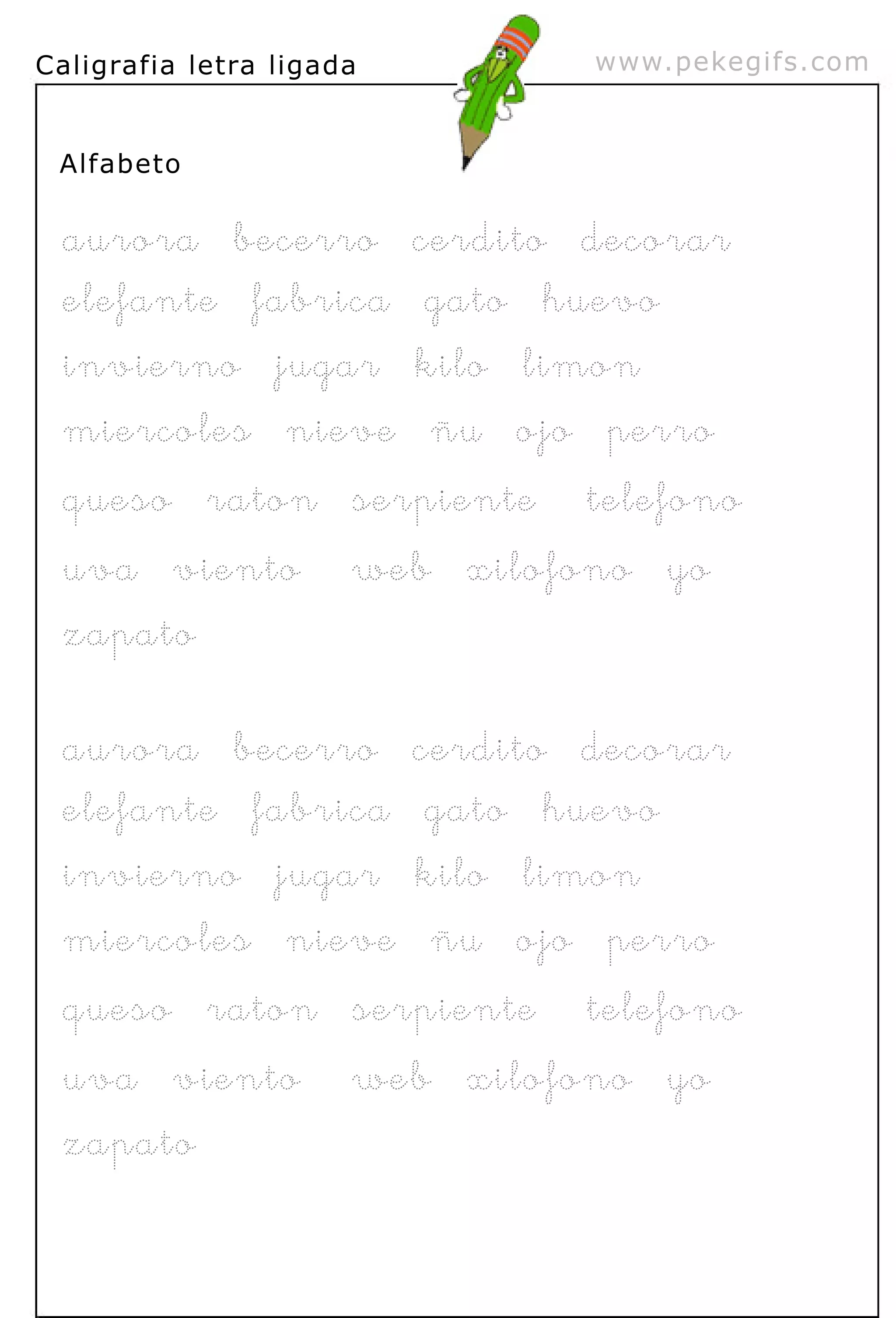 Caligrafía cursiva | PDF