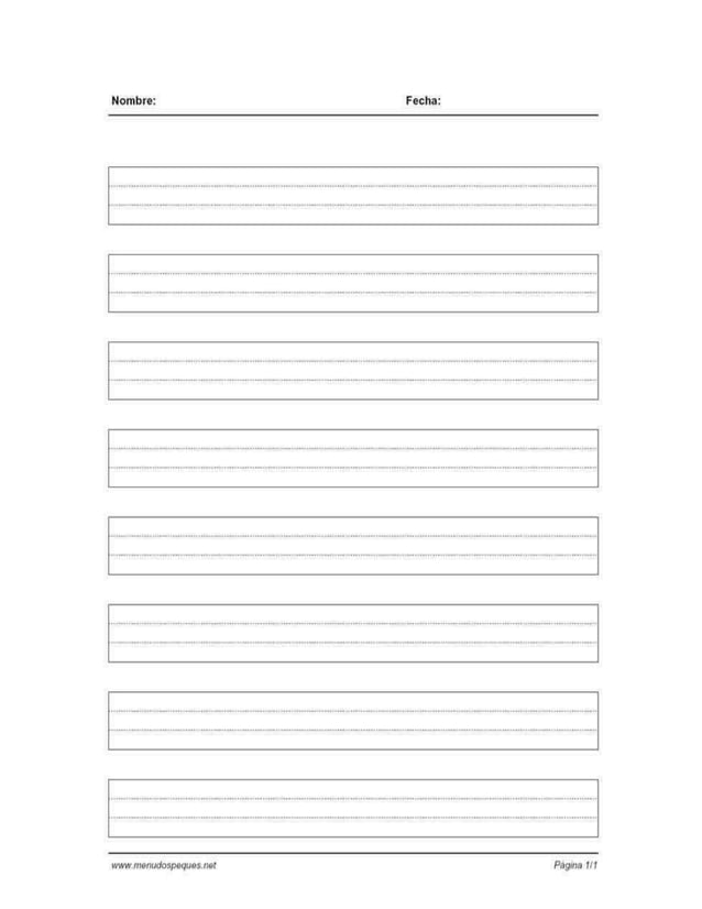 Caligrafia plantilla | PDF