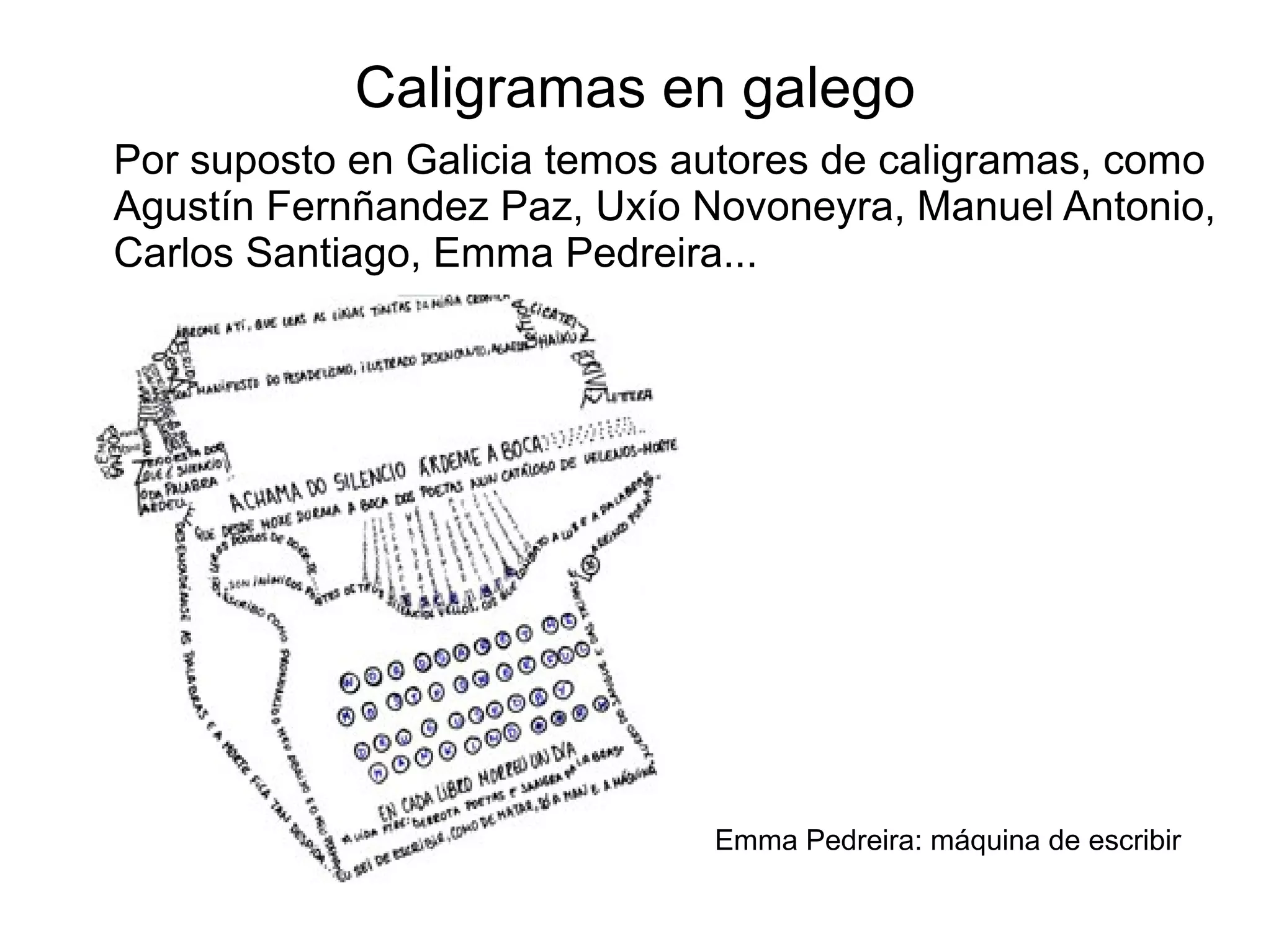 caligrama martin lopez moscoso | PPT