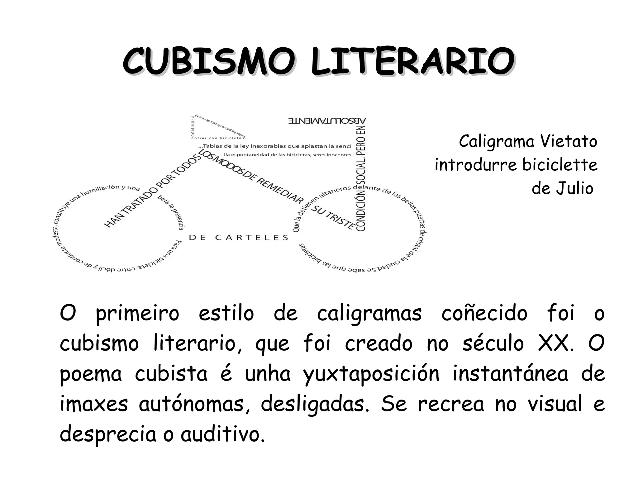O Caligrama | ODP