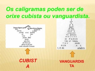 Caligrama adriana gomez fernandez 2ºa | PPTX