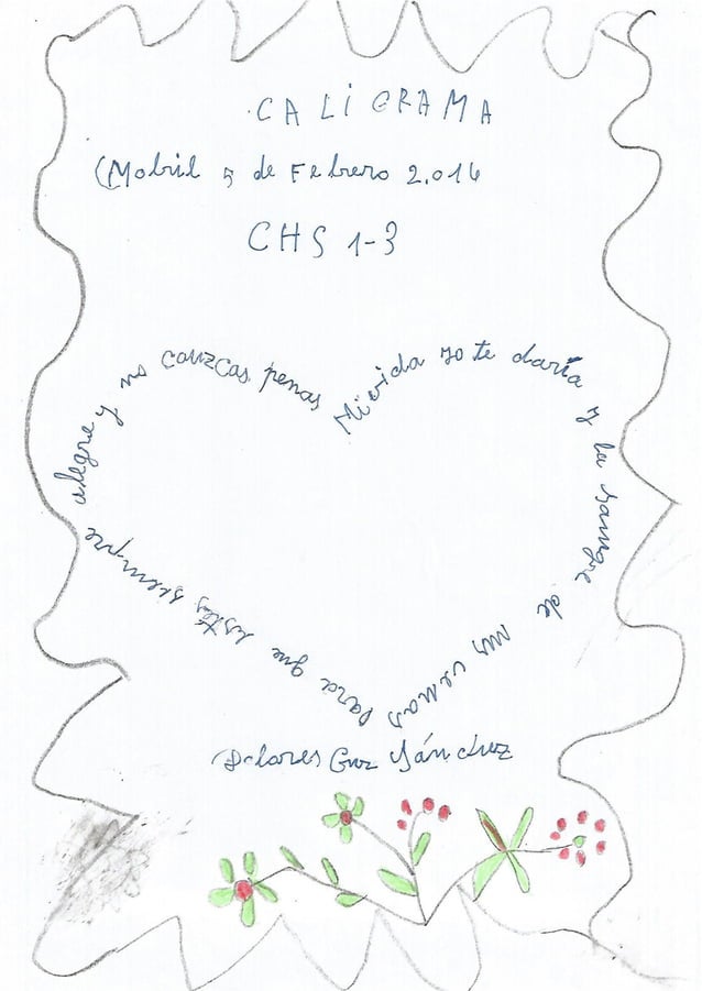 Caligrama chs i 3 (2) | PDF