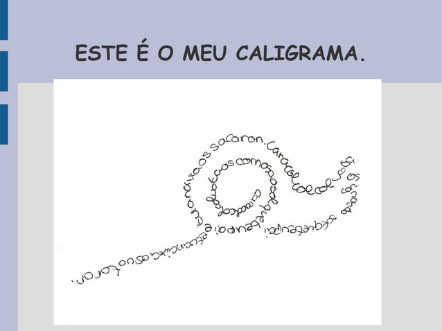 Caligramas de Noelia Naya Oter 1ºB | PPT