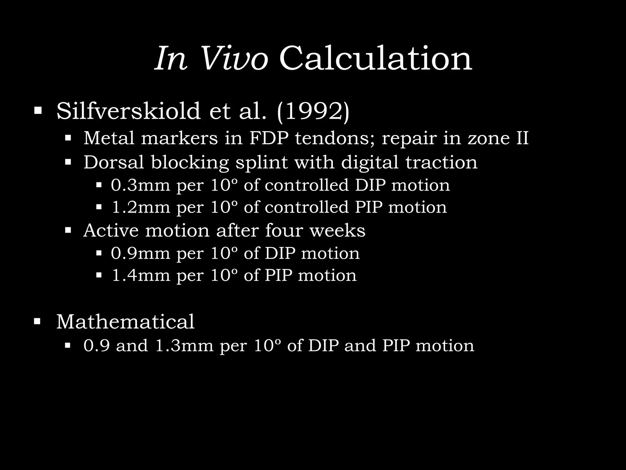 Flexor Tendon Management: Foundational Science and Critical Thinking | PPT