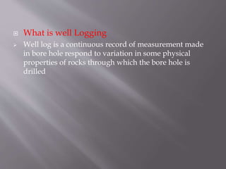 Caliper log | PPTX
