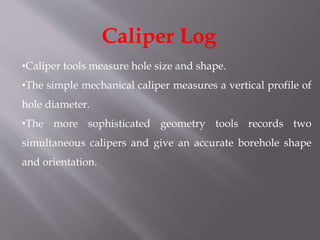Caliper log | PPTX