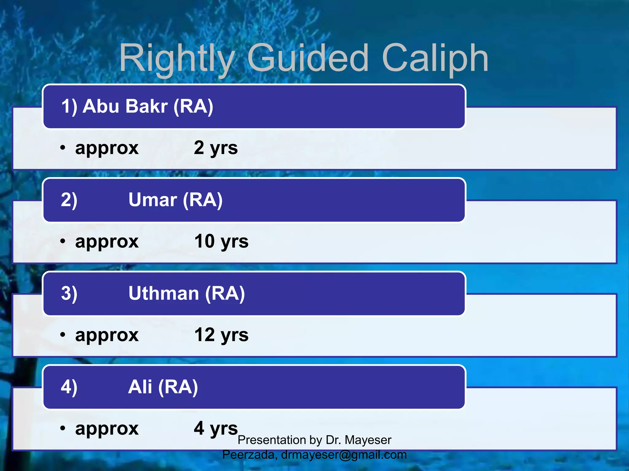 Caliph and Caliphate.pptx | Islam | Religion & Spirituality