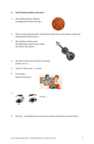 Calistung kelas 2 tahap 2 | DOCX