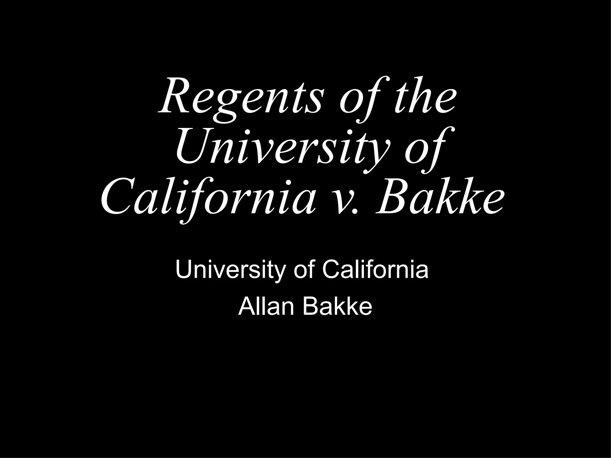 Cali u vs bakke powerpoint | PPT