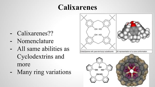 Calixarenes | PPTX | Chemistry | Science