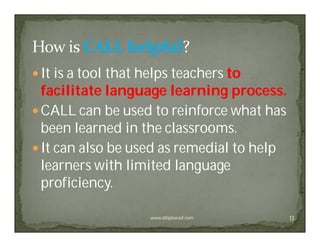 CALL - Computer Assisted Language Learning | PDF