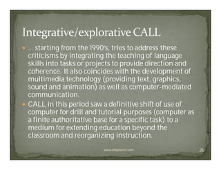 CALL - Computer Assisted Language Learning | PDF