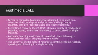 introduction to CALL | PPTX
