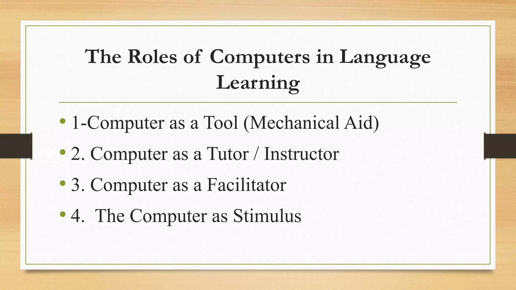 Computer-Assisted Language Learning | PPTX
