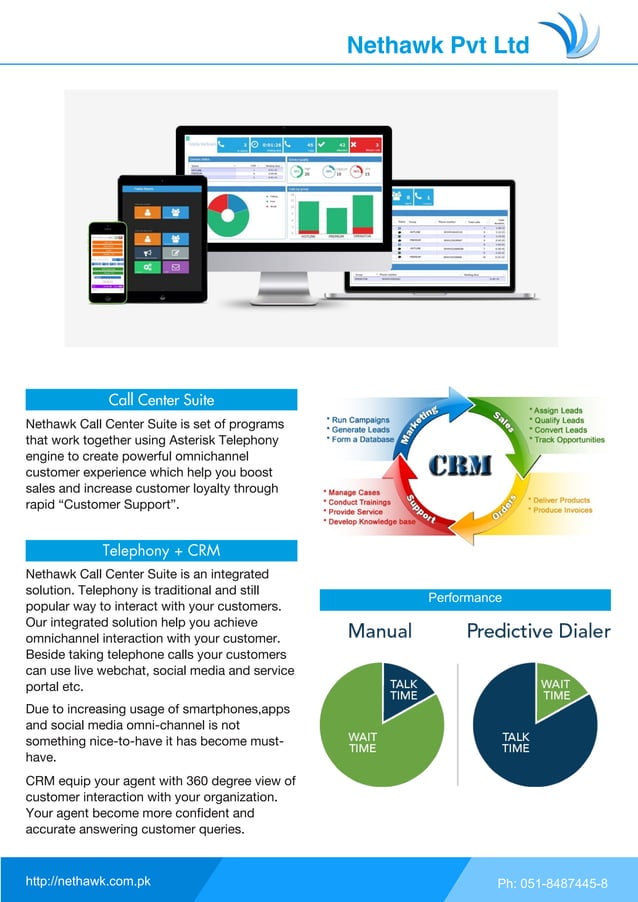 Nethawk brochure call center solution provider in pakistan | PDF | Web ...