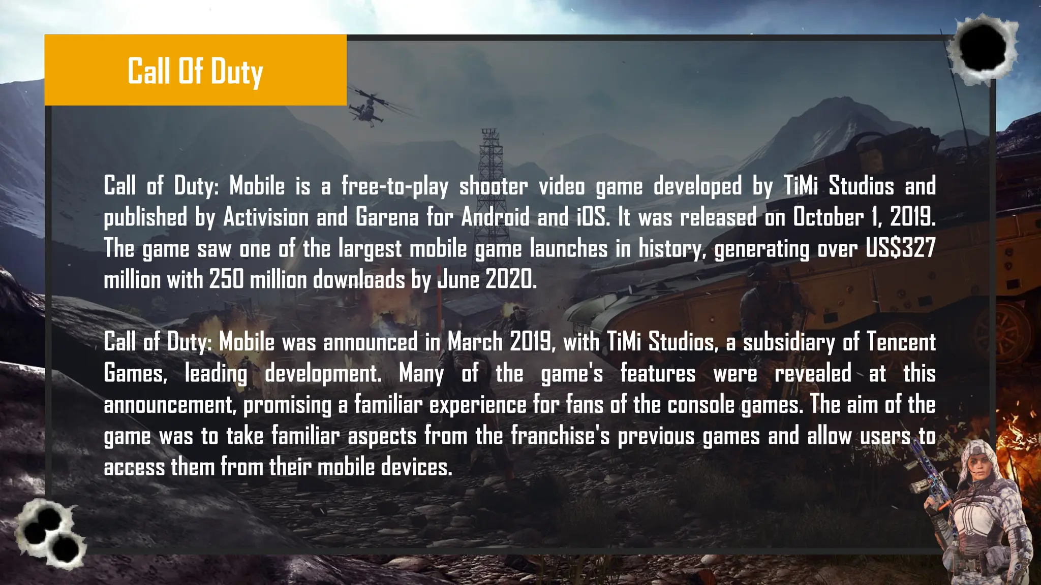 Call-Of-Duty PowerPoint Template for Presentation | PPTX