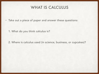 Calculus for Kids - Lesson 1 | PPT