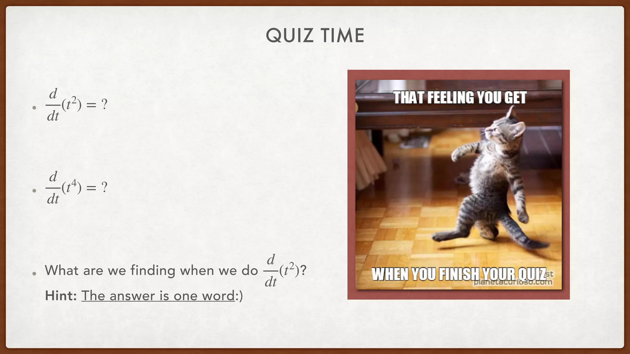 Calculus for Kids - Lesson 6 | PPT