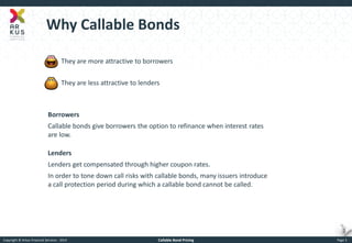 Callable Bond Pricing | PDF
