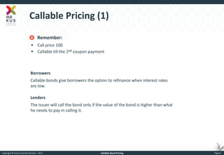 Callable Bond Pricing | PDF