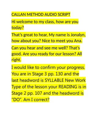 FOR ONLINE TEACHING CALLAN METHOD AUDIO SCRIPT.docx