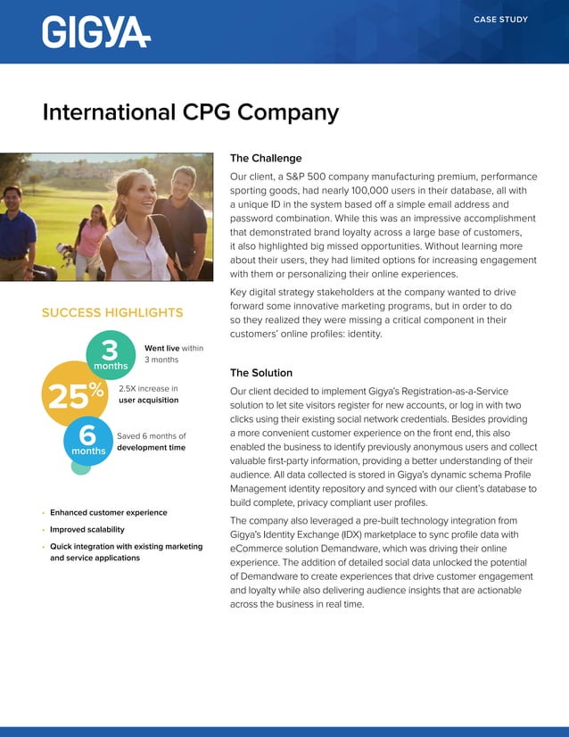 Case Study: International CPG Company | PDF