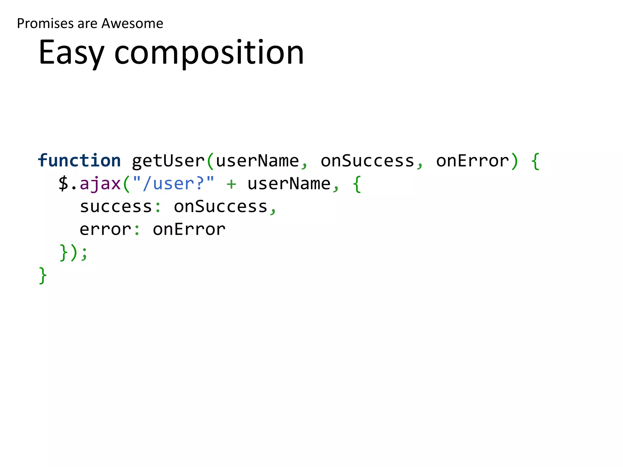 Callbacks Promises And Coroutines Oh My Asynchronous Programming Patterns In Javascript Ppt