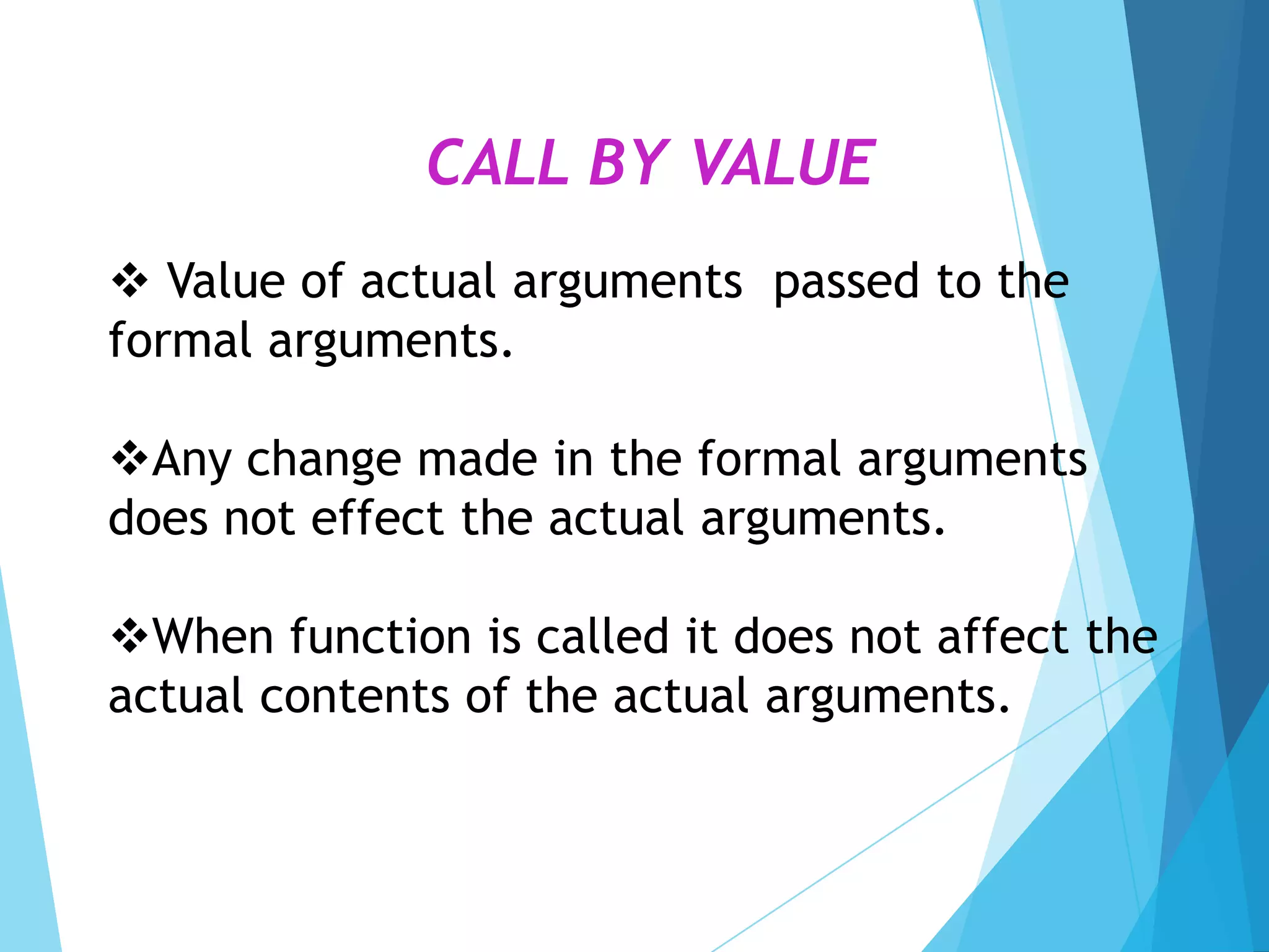 Call by value | PPT