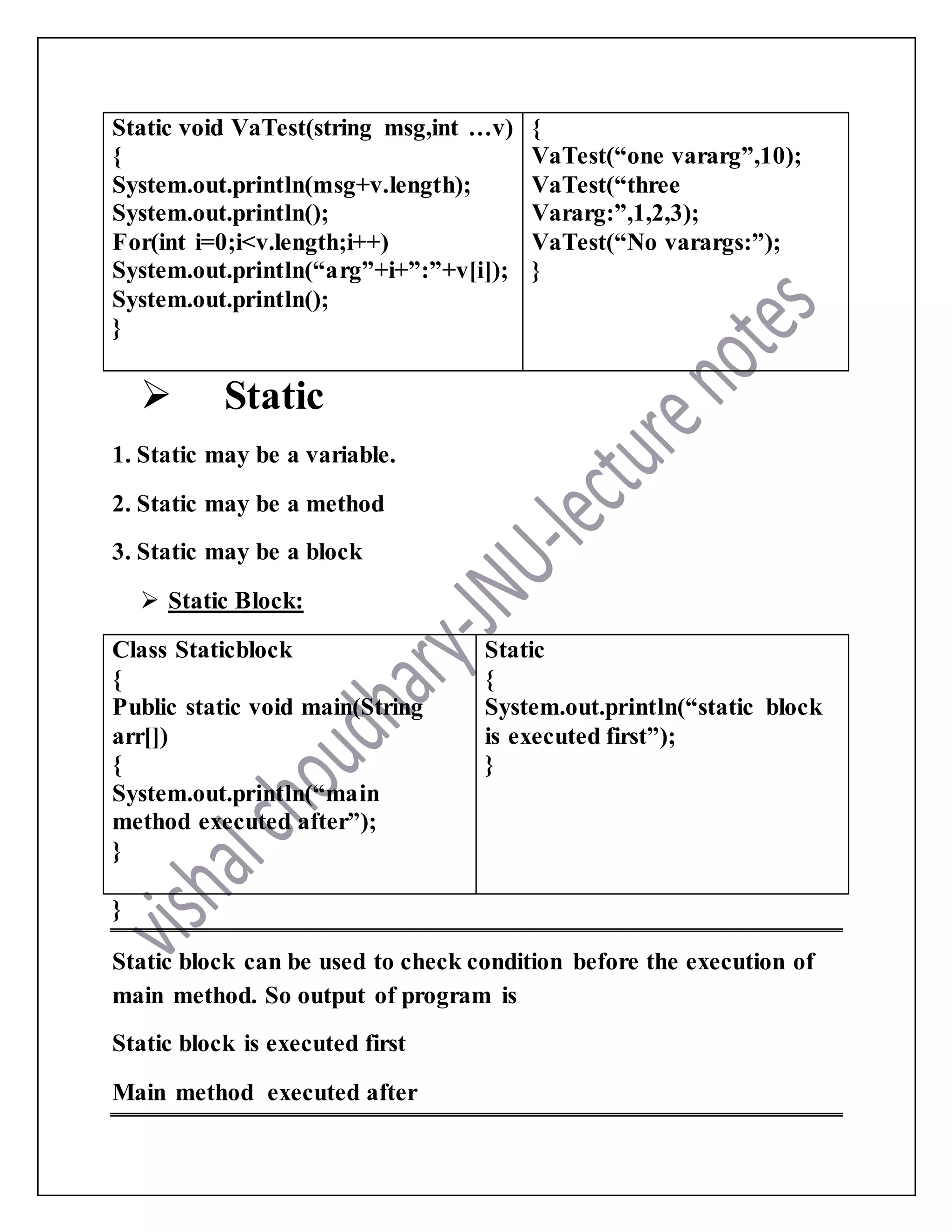 Call by value and call by reference and varaiable length arguments | DOCX