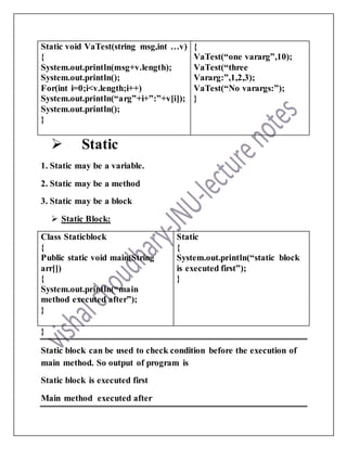 Call by value and call by reference and varaiable length arguments | DOCX