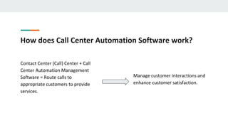 Call Center Automation- Provide intelligent automation across the entire customer journey ...