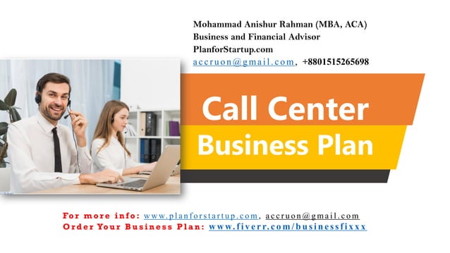 Call center business plan | PDF | Business Accounting & Finance | Business