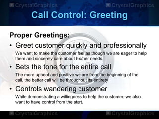 Call center call control | PPTX