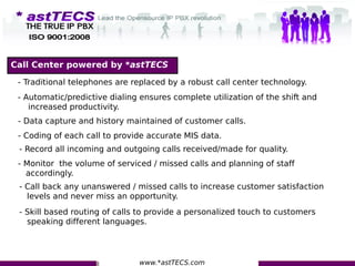 *astTECS - Call Center Solution | PDF