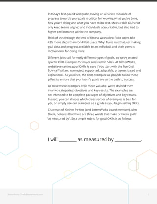 Goal Examples for Call Center | PDF