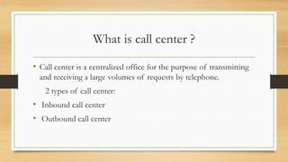 Call center management System | PPSX