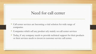 Call center management System | PPSX