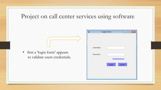 Call center management System | PPSX