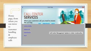 Call center management System | PPSX