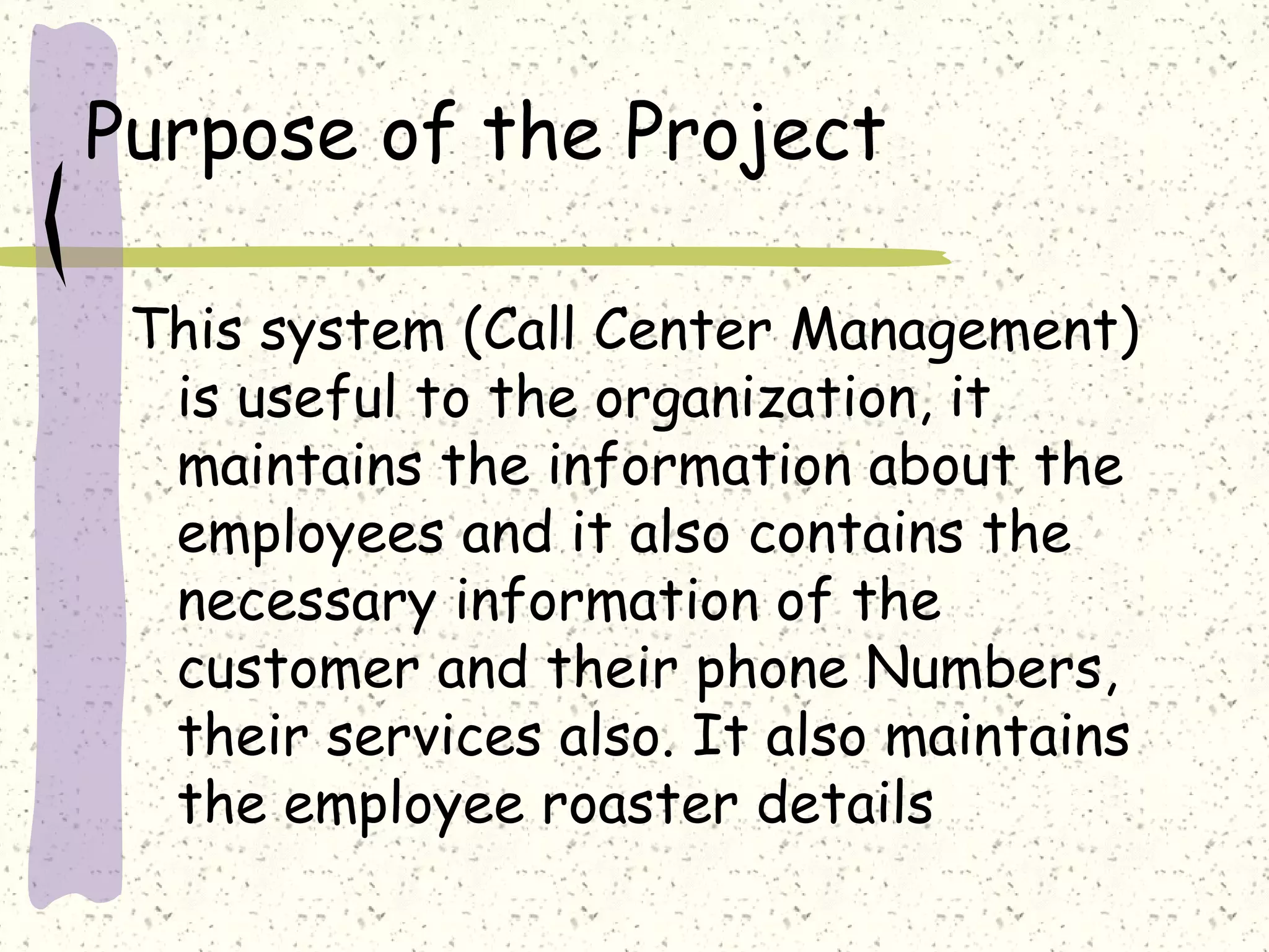Call center management system ppt | PPT