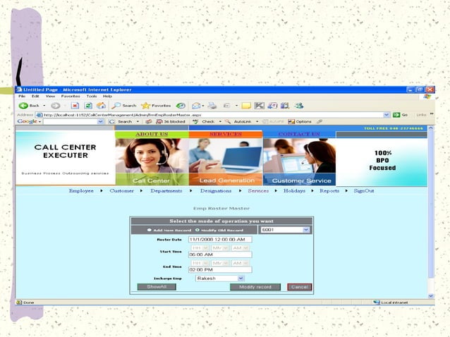 Call center management system ppt | PPT