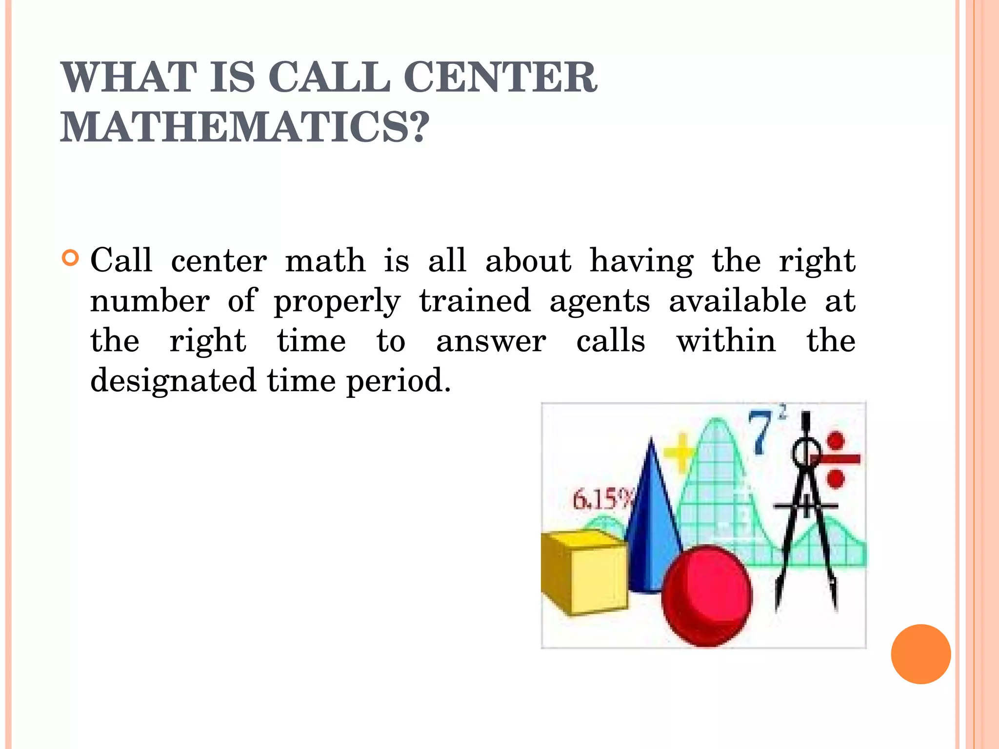 Call Center Mathematics | PPT