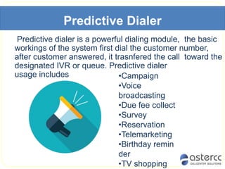 Call Center System Modules | Astercc | PPT