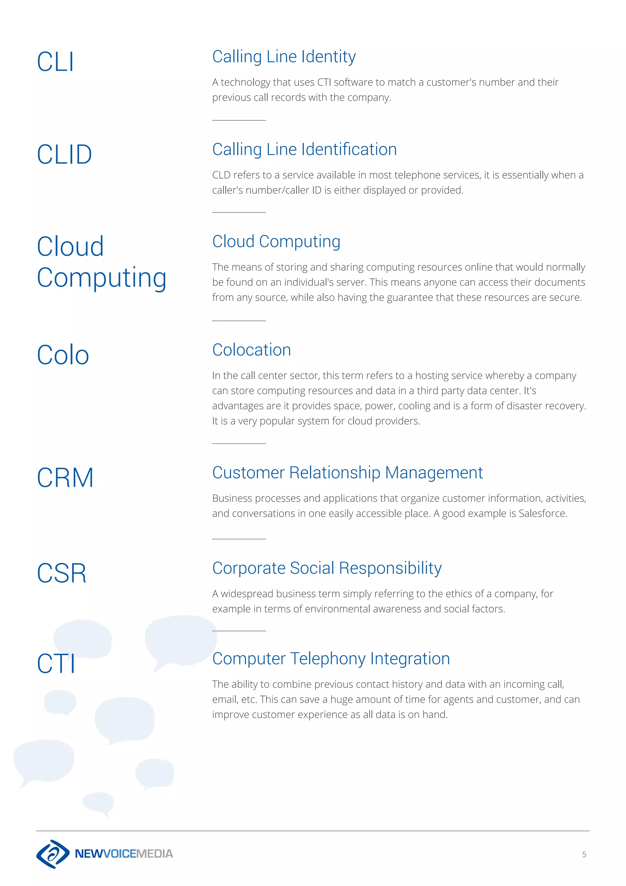 Call center Terminology | PDF | Cloud Computing | Internet