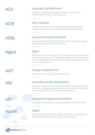 Call center Terminology | PDF | Cloud Computing | Internet